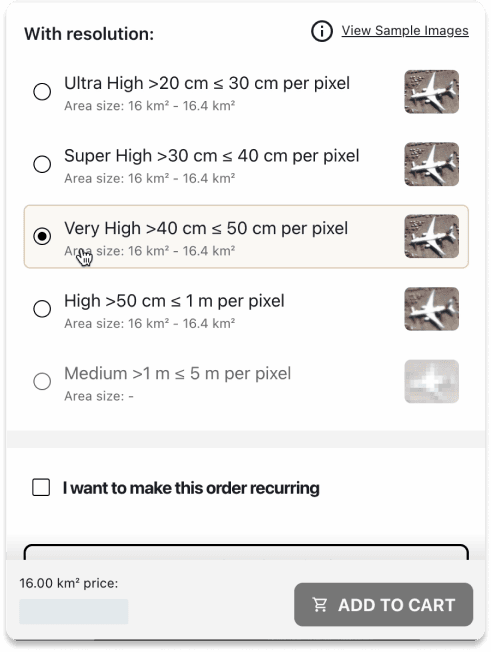 Buy Satellite & Geospatial Data | SkyFi Pricing